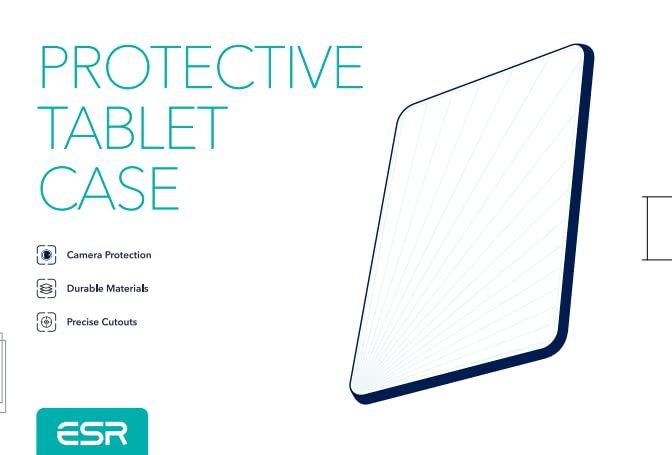 ESR for iPad Mini 7 A17 Pro Case, iPad Mini 7th/6th Generation Case (2024/2021), Slim and Light, Shock and Drop Protection, Yellowing Resistant, Hard Back, Supports Pencil Pro & Pencil(USB-C), Clear