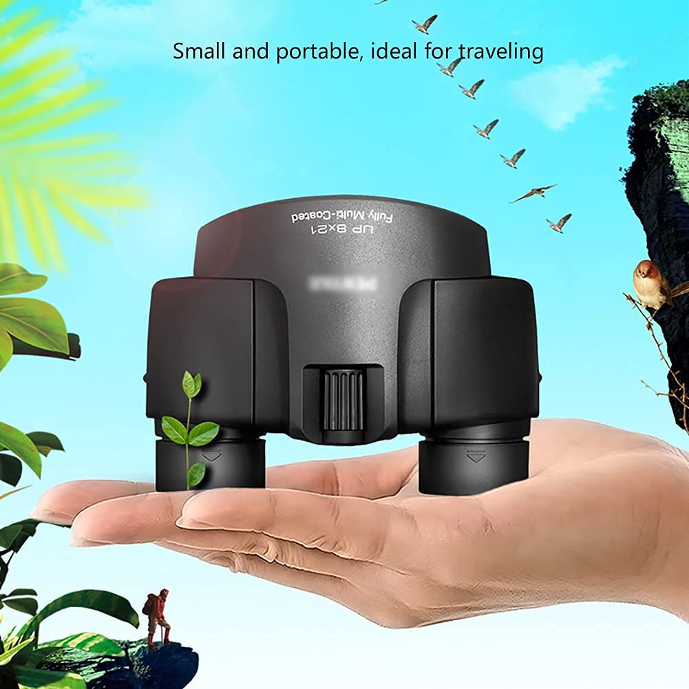 10x21 High-Resolution Compact Binoculars for Kids BAK-4 Prism FMC Lens for Bird Watching Outdoor Play Travel Handheld Telescope