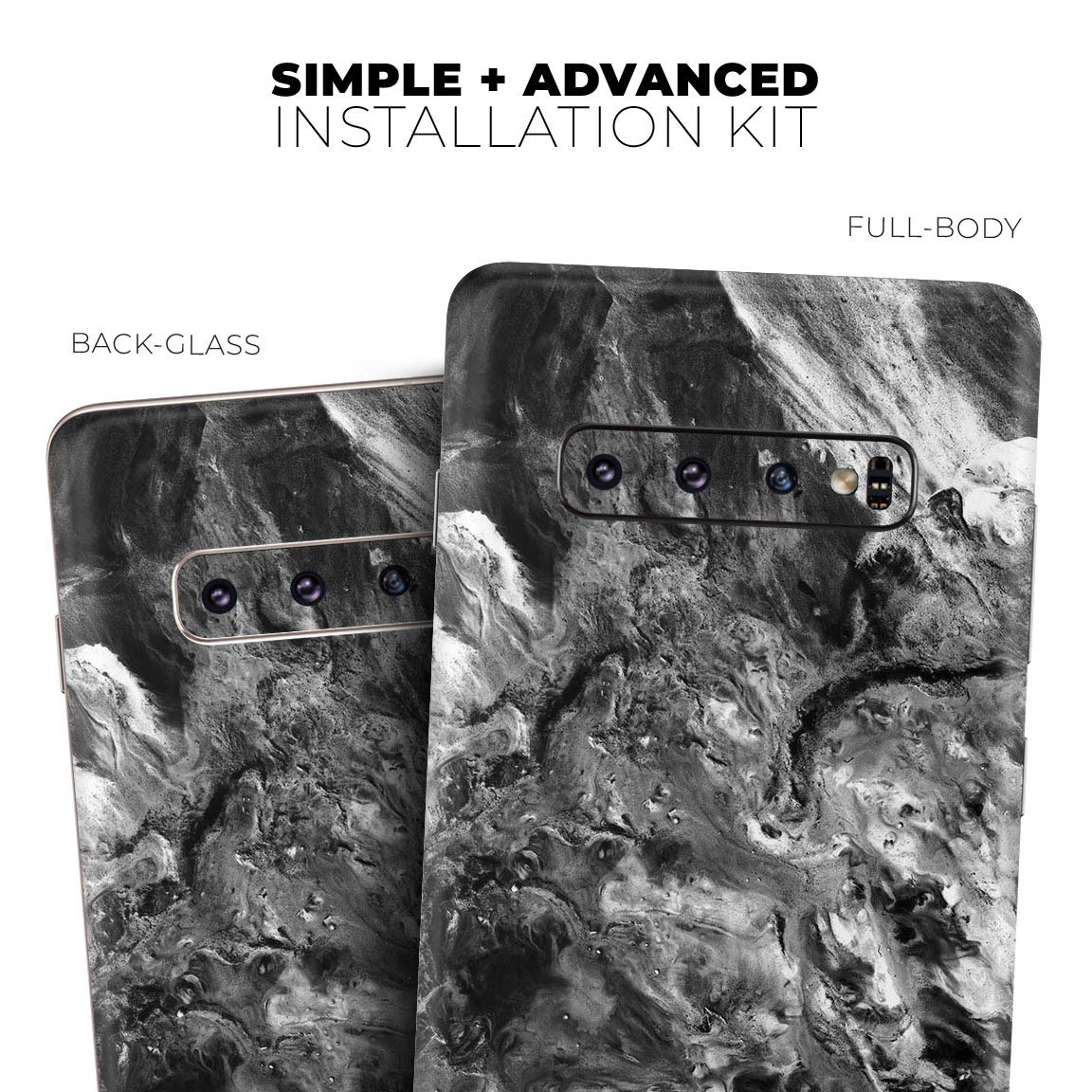 DesignSkinz Liquid Abstract Paint V52 Protective Vinyl Decal Wrap Skin Cover Compatible with The Samsung Galaxy S20 (Screen Trim & Back Glass Skin)
