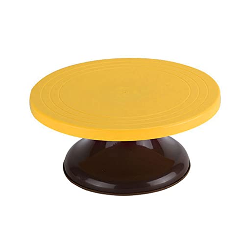 11 Inch Rotating Cake Turntable, Turns Smoothly Revolving Cake Stand, Cake Decorating Display Stand, Baking Tools Accessories Supplies for Birthdy Party Cake(Cyan)