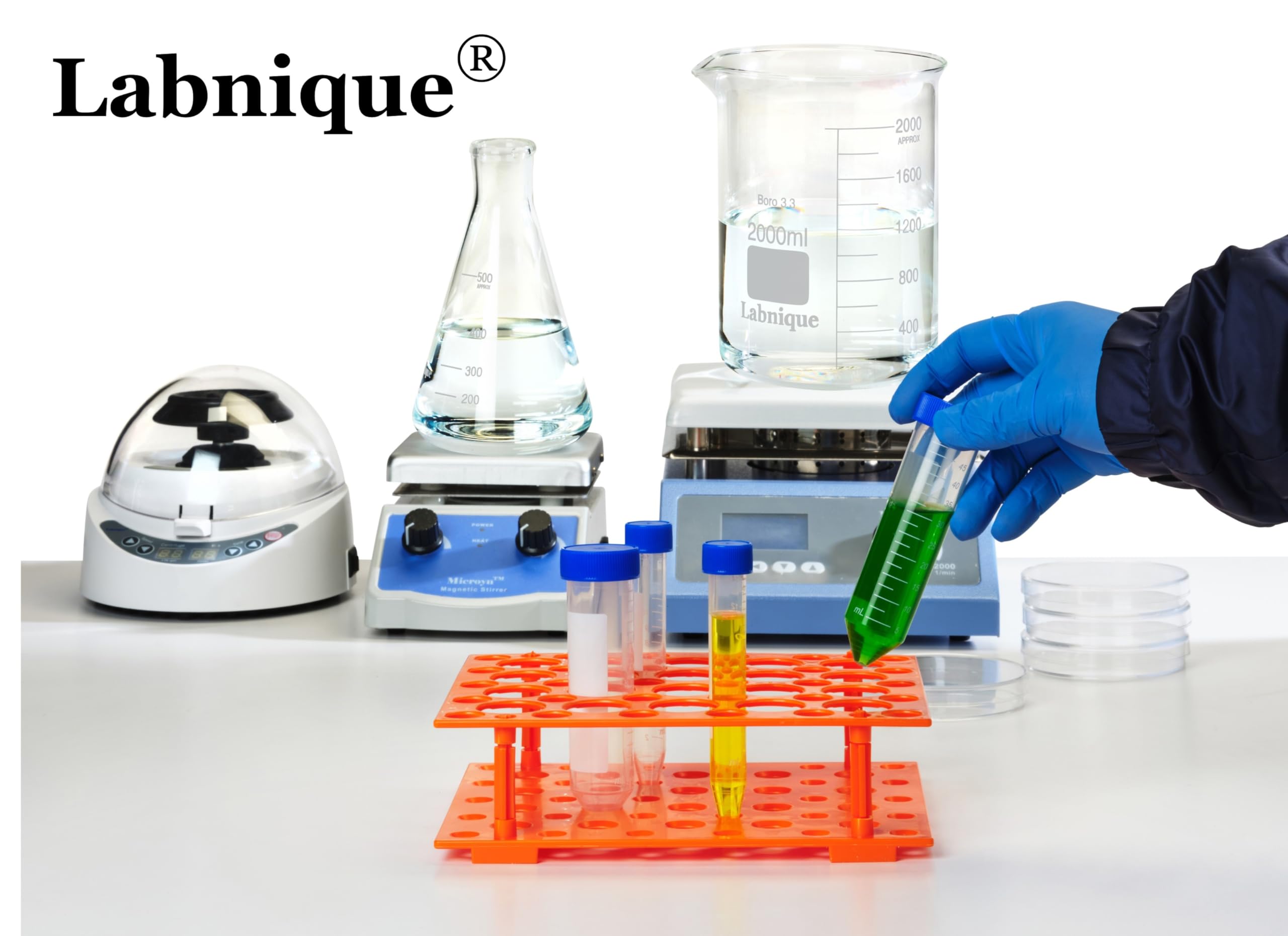 50 ml Conical Centrifuge Tube with Conical Bottom, Leakproof Screw Caps, up to 12000xg, Polypropylene (PP) (Pack of 25)