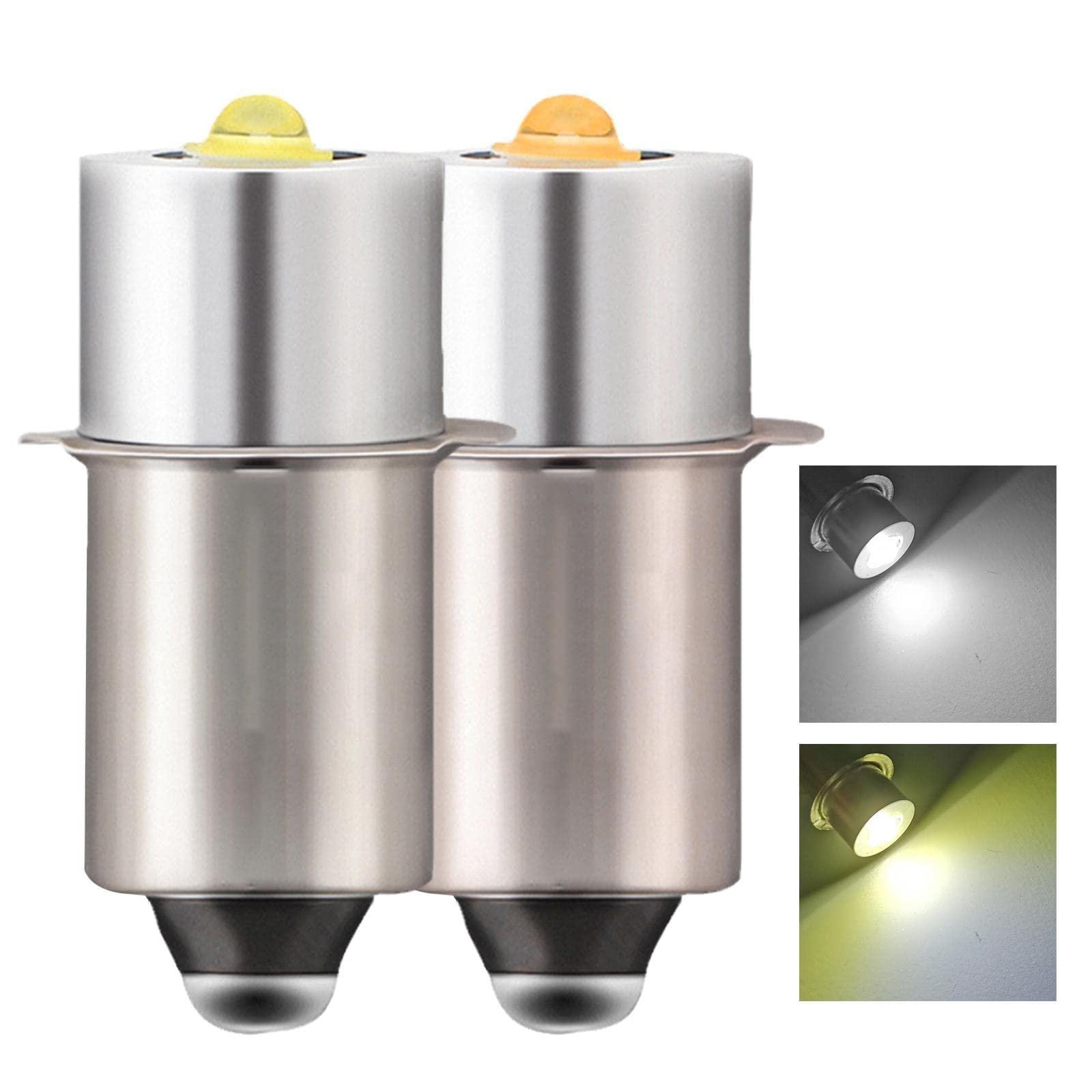 1PC P13.5S Mag Light LED Bulb 3-6 C&D Cells Torch Flashlight LED Converter 6V White 12V 3V 9V 18V White/Warm 24V 4.5V