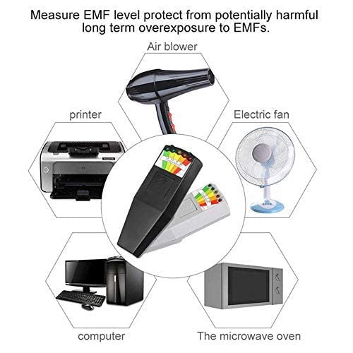 5 LED EMF Meter Magnetic Field Detector Ghost Hunting Paranormal Equipment Tester Counter