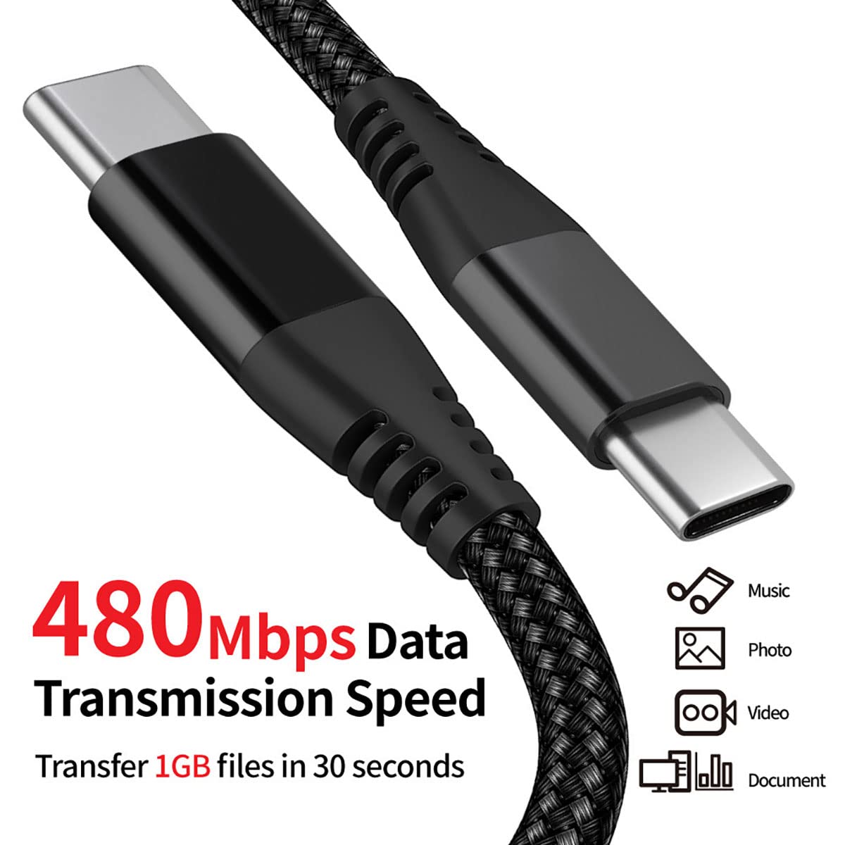 10FT USB C Charger Cable Cord Compatible for Samsung Galaxy z flip 4 5G, flip 3, flip 2, Galaxy z fold 4, Samsung fold 3, z fold 2 Wires for 5G flip Phone USB Adapter Fast Long Power Charging Cable