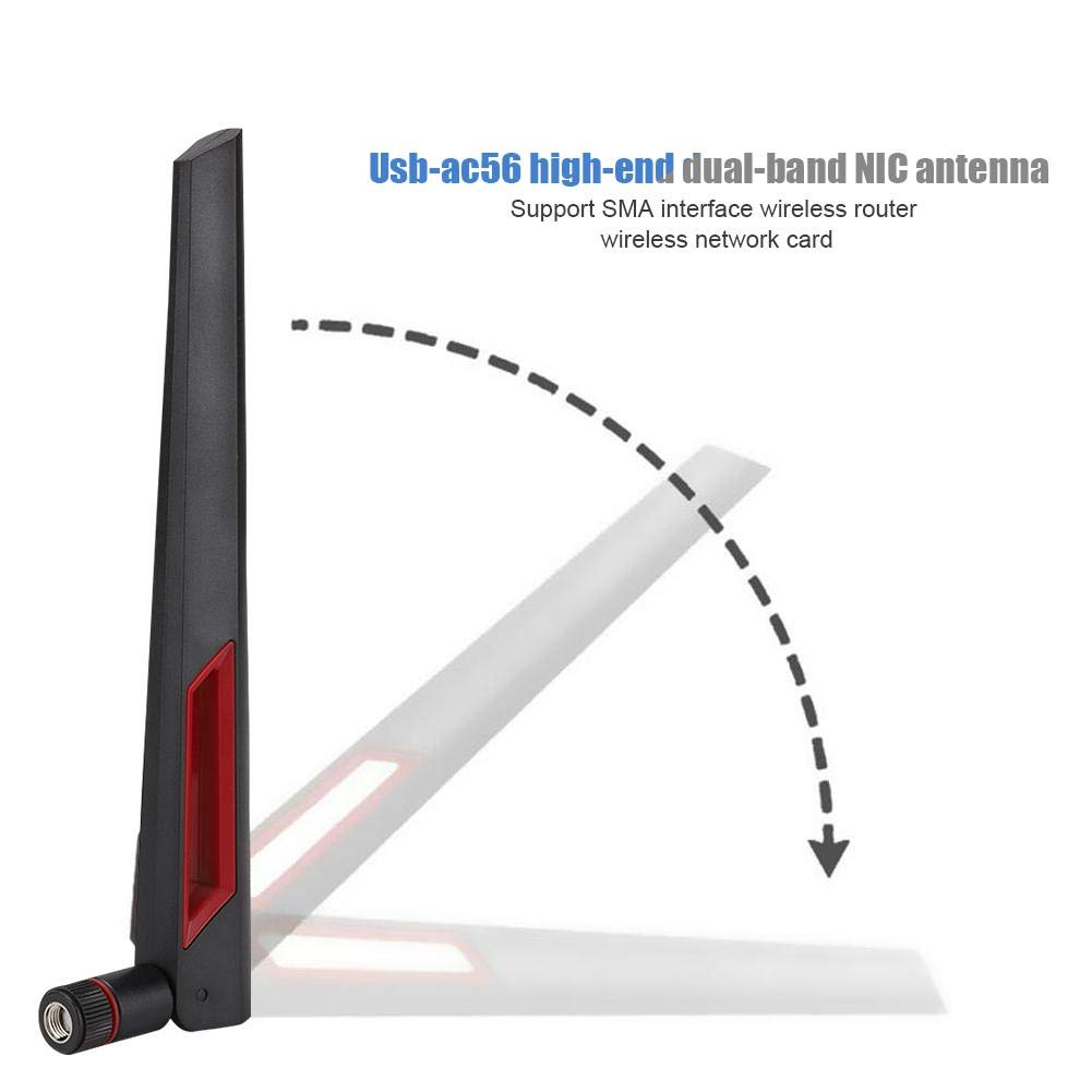 3PCS High Gain Router Antenna, SMA 8DBi Interface Band Antenna, RG178 Pure Copper Cable, LAN Antenna and Router Adapter for AC68U/AC88U/AC66U