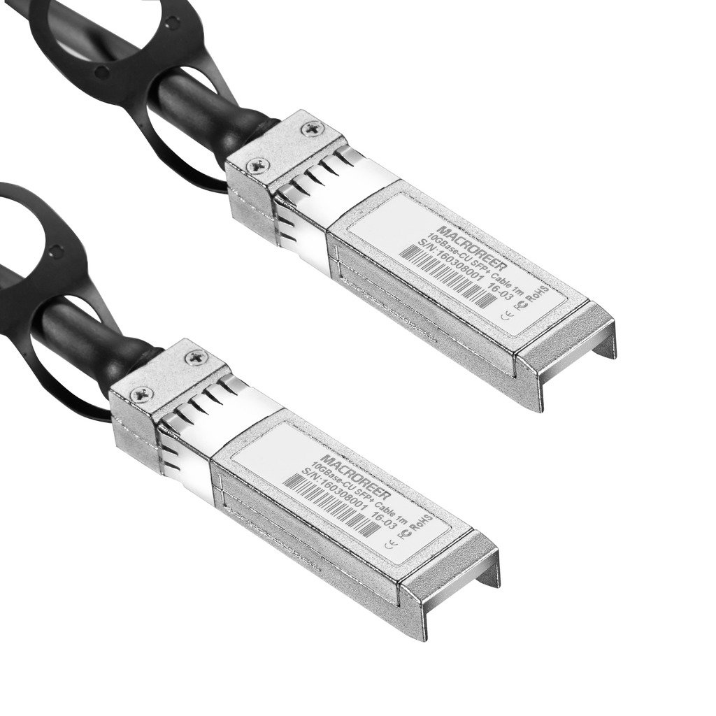 10G SFP+ DAC Twinax Cable, 10GBASE-CU Passive Direct Attach Copper SFP Cable, SFP Patch Cable for Arista CAB-SFP-SFP-5M, 5-Meter, Ethernet Network DAC