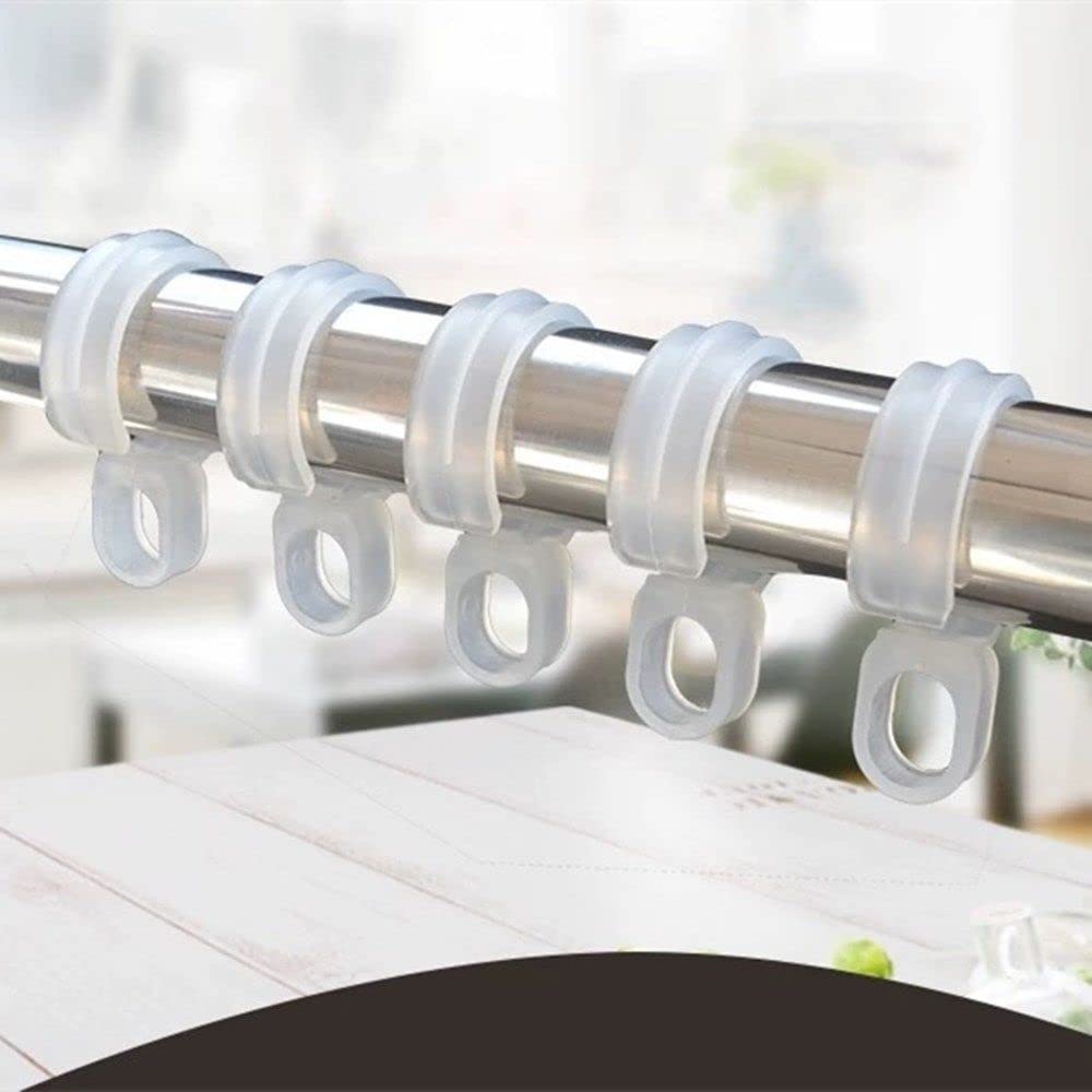 20pcs Windproof Hook Round Hanging Hook Hanger Clothes Buckle Hook Non-Slip Clothes Hanger Buckle Clips(White)