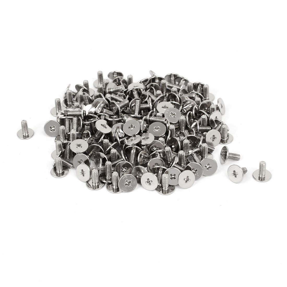 Aexit CM2.5x6mm Nickel Cleaning & Repair Plated Phillips Laptop Computer Repair Screw Silver Computer Screws Tone 200pcs