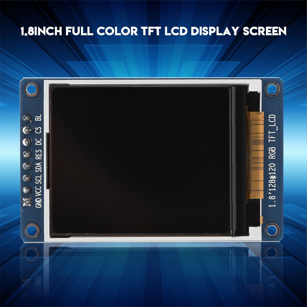 Bewinner 1.8inch LCD Display Module, TFT Screen Module 128 x 160 Resolution Onboard Driver ST7735 SPI Interface, Full-Color LCD Screen Display Controller Module