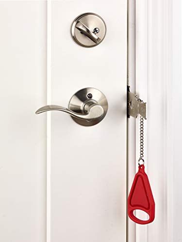 Addalock the Original Portable Door Lock by Rishon Enterprises Inc. (1 Piece), for Home Security, Apartment Security Lock, Travel Door Lock, AirBNB Lock and Dorm Room Essentials