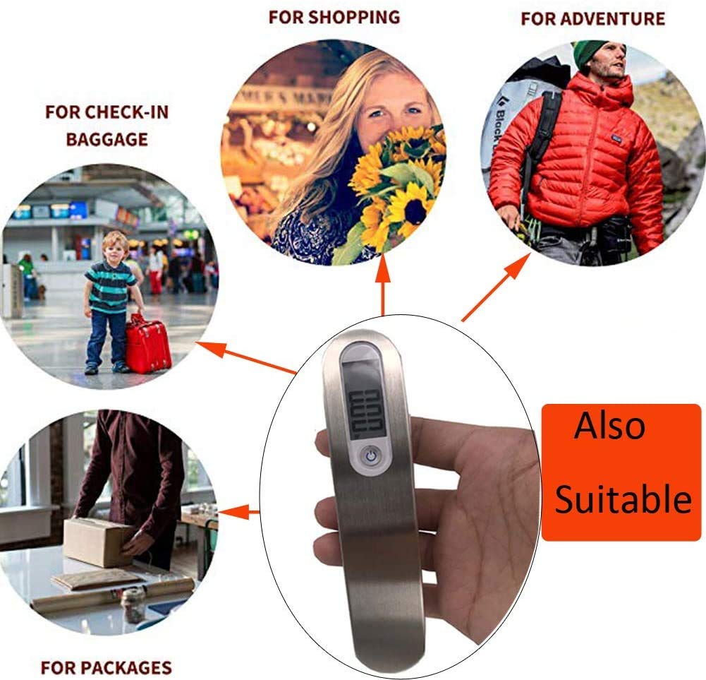 110 lbs Digital Bow Scale Recurve Archery Bow Scale Bow Poundage Scale Hunting Scale Luggage Scale with Peak and Hold Scale LCD Display