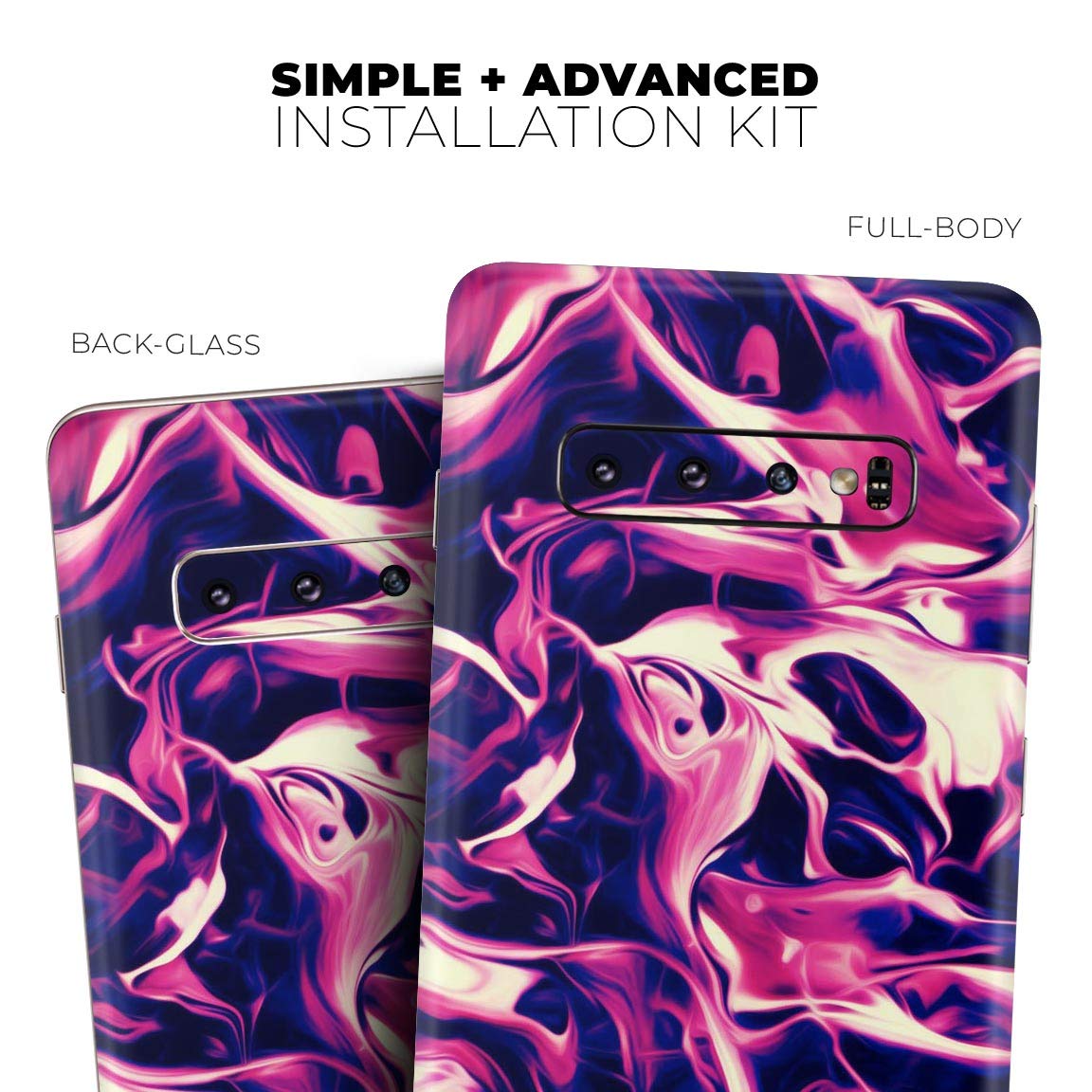 DesignSkinz Blurred Abstract Flow V22 Protective Vinyl Decal Wrap Skin Cover Compatible with The Samsung Galaxy S20 (Screen Trim & Back Glass Skin)
