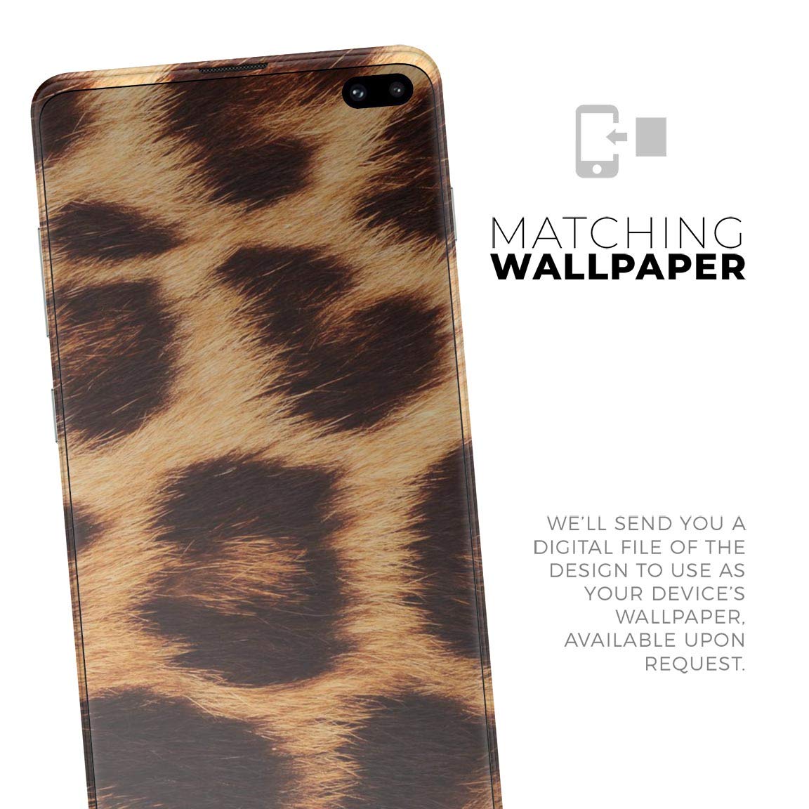 DesignSkinz Real Cheetah Print Protective Vinyl Decal Wrap Skin Cover Compatible with The Samsung Galaxy S20 (Screen Trim & Back Glass Skin)