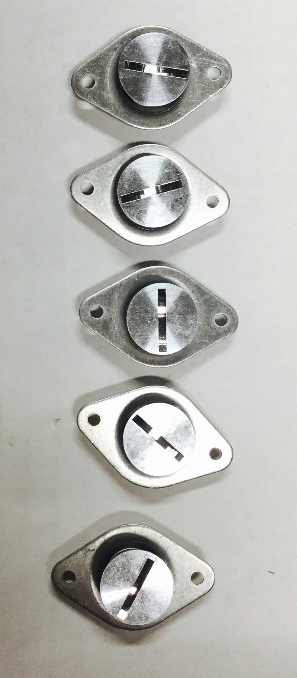 Self Ejecting Dzus Fasteners Aluminum Mill 5Pk. By WMS Racing Products .500 Reach