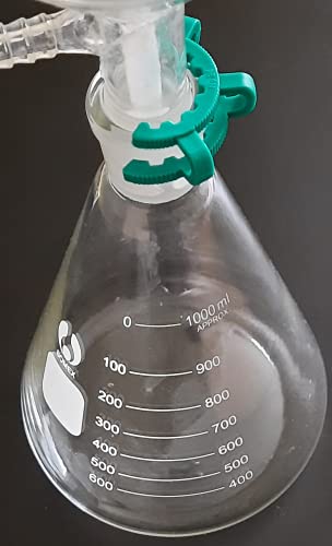 Glass Vacuum Suction Filter Filtration Kit 1000mL Conical Flask 250ml Buchner Funnel (250/1000ml)