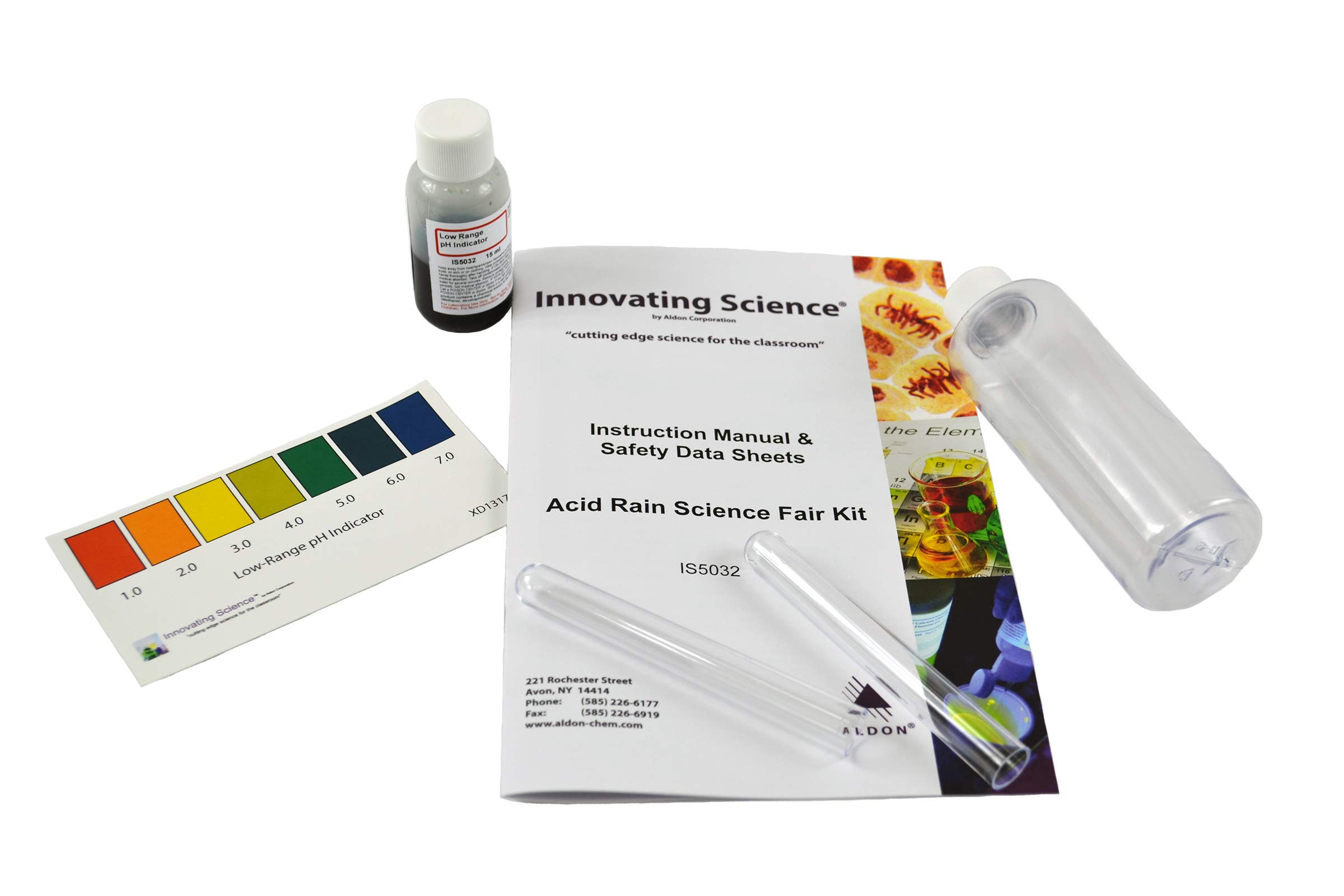 ALDON Innovating Science Acid Rain Science Experiment Kit - Explore pH & Test Local Rainfall - Distance Learning, Small Group Kit
