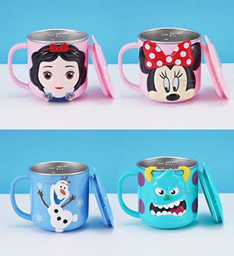 Disney Monster University Mike Green Durable Stainless Steel Insulated 3D Cup with Lid, 250ml