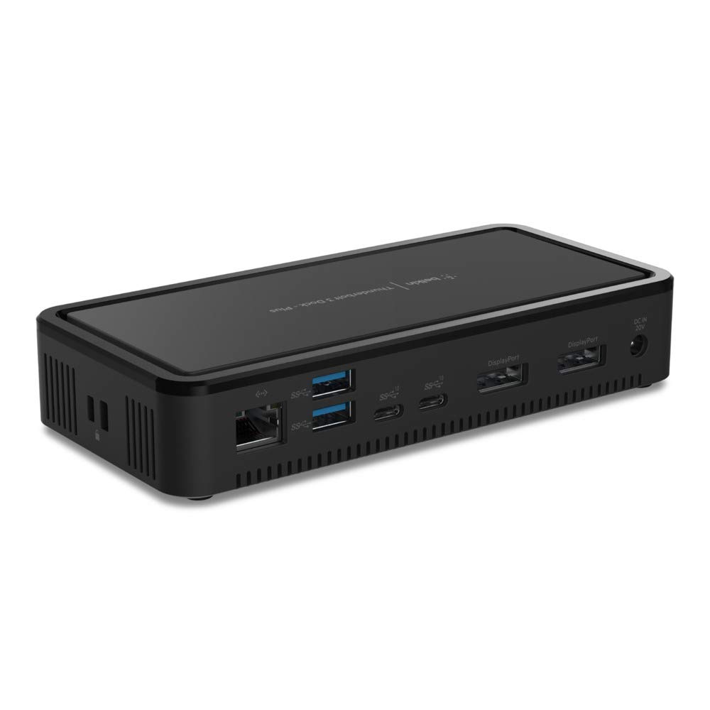 Belkin Thunderbolt 3 Dock Plus Thunderbolt 3 Cable - USB-C Hub - 8-In-1 Docking Station for MacOS & Windows, Dual 4K @60Hz, 40Gbps Transfer Speed, 60W Upstream Charging, w/ Ethernet & Audio Ports