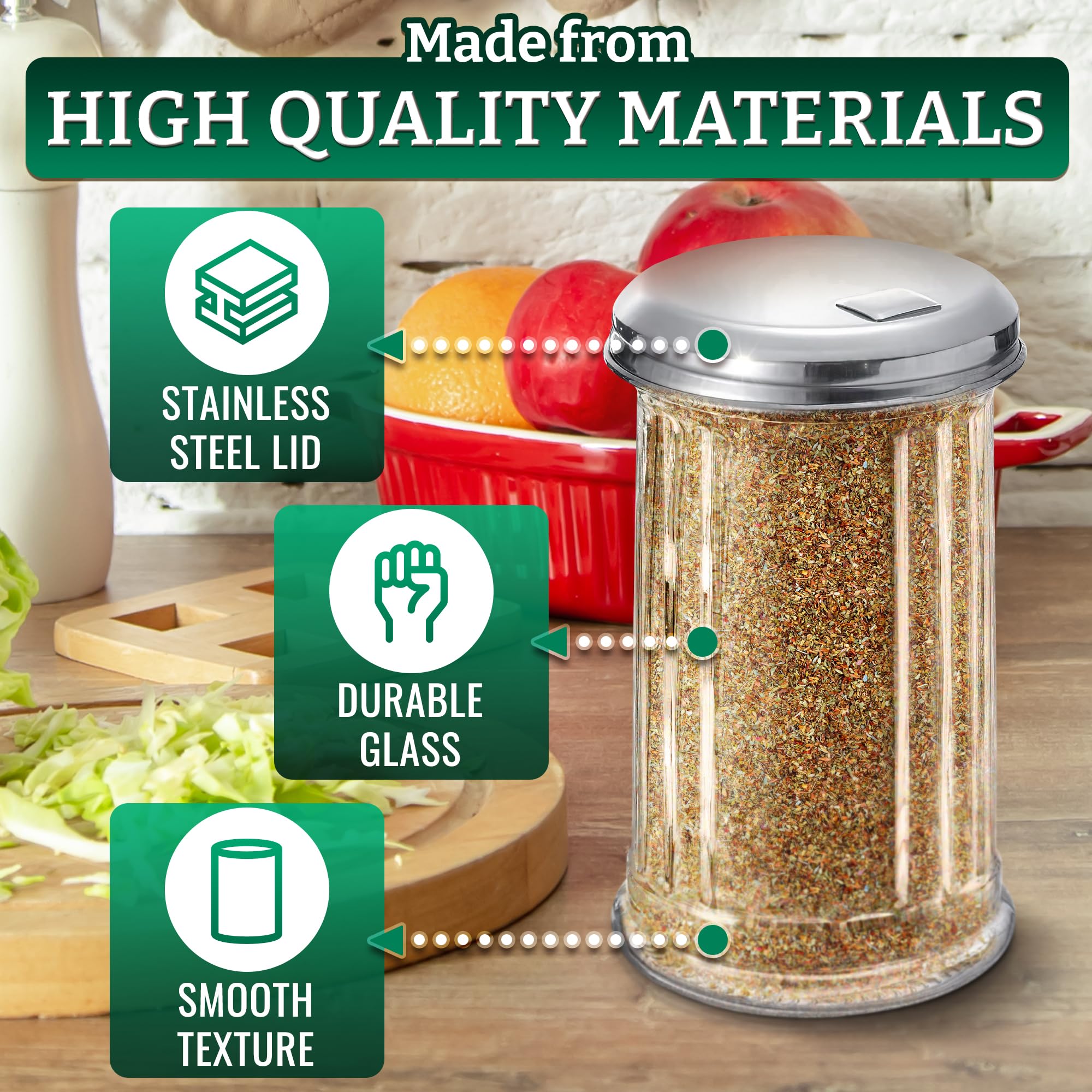 12 Oz Glass Sugar Dispenser with Pour Spout - Sugar Container with Lid Sugar Shaker Dispenser Sugar Jar with Lid Sugar Container for Coffee Bar Sugar Pourer Dispenser - Sugar Holder for Coffee Bar