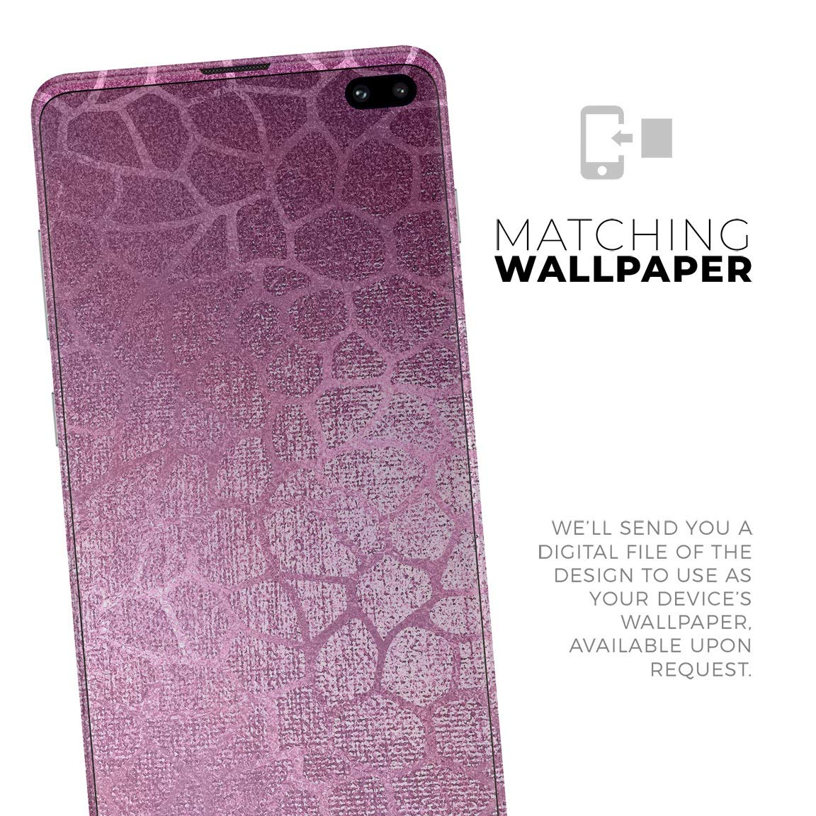 DesignSkinz Glamorous Pink Scales Protective Vinyl Decal Wrap Skin Cover Compatible with The Samsung Galaxy S20 (Screen Trim & Back Glass Skin)