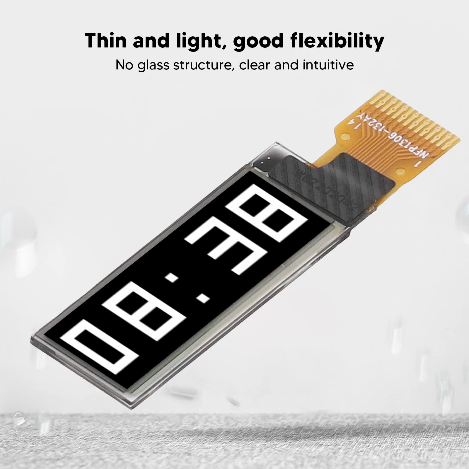 14PIN Organic Light Emitting Diode Screen, Good Flexibility 4 Pcs 0.91 Inch Display Screen Multifunction for DIY Electronics (MRA071β1 White Display)