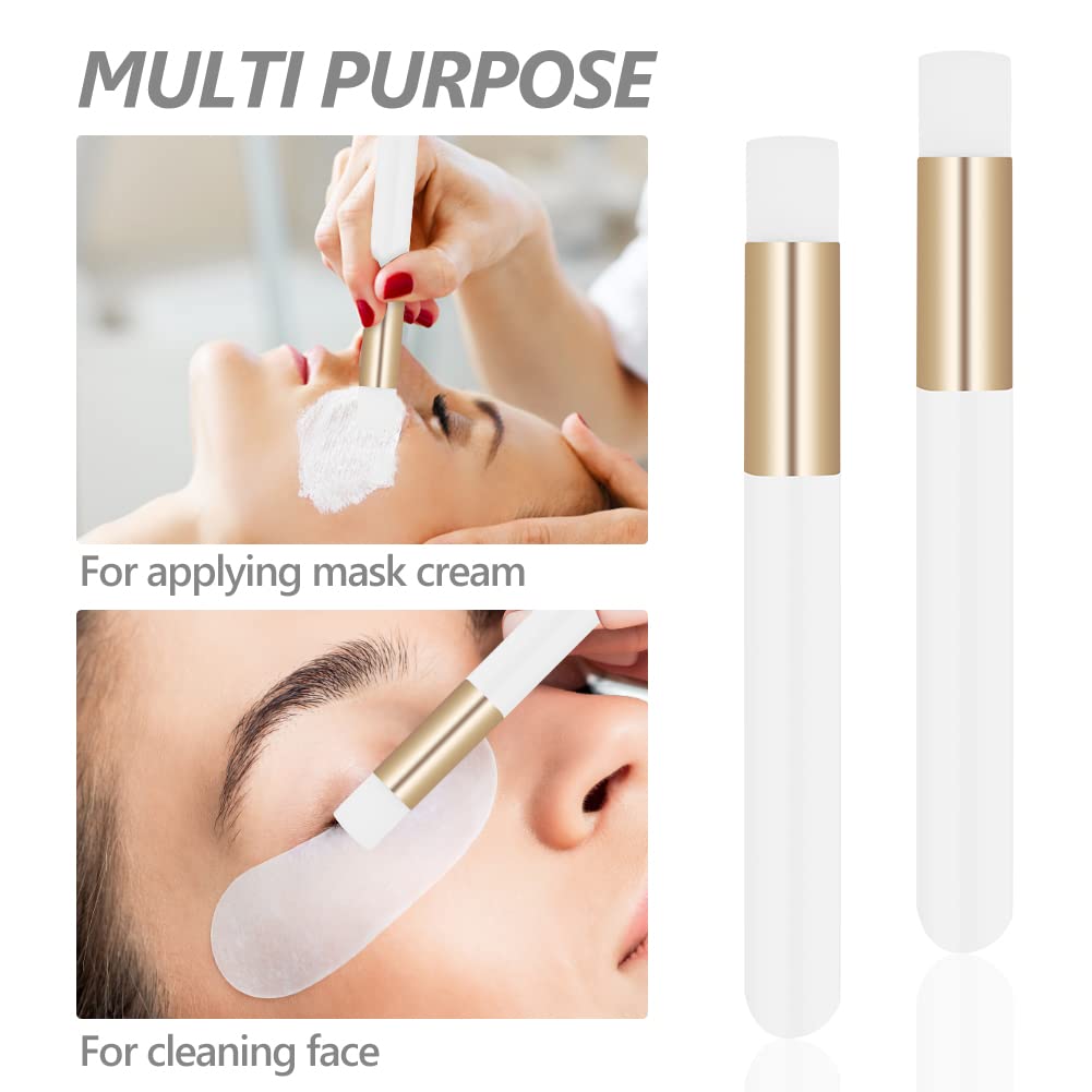 30pcs Lash Shampoo Brushes, Peel off Blackhead Removing Brush Tool, Eyelash Extensions Nose Pore Deep Cleaning Brush, Facial Cleansing Brushes, Cosmetic Lash Cleanser Brush (White)