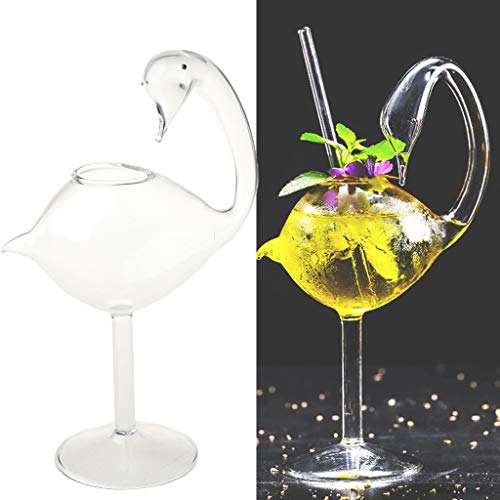 180ml Exquisite Swan Shape Wine Glass For Party Drinkware Exquisite Workmanship Unique Design Home Gift Durable Cocktail Glass Set Variety