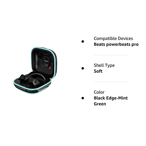Compatible with Powerbeats Pro Case Cover, Anti-Lost and Shock-Proof Easy-to-Carry Durable Silicone Protective case Skin for 2019 Latest Beats Powerbeats Pro (Mint Green)