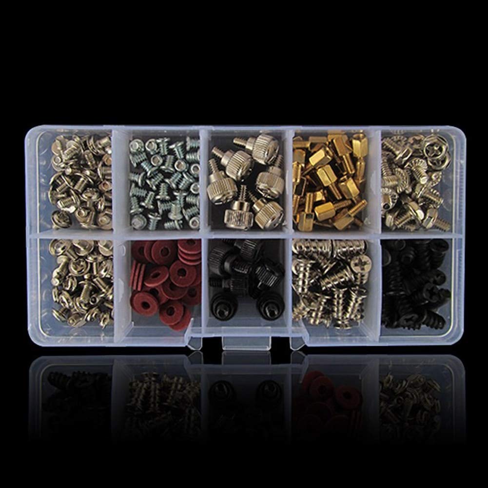 Screw 228PCS Hard Disk Repair Tool Screws with Case Accessories for PC Mounting Hardware DIY Set Computer Assortment Kit