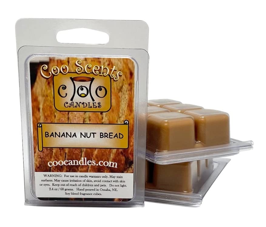 3 Pack Soy Blend Wickless Candles Highly Scented Wax Melts – Banana Nut Bread