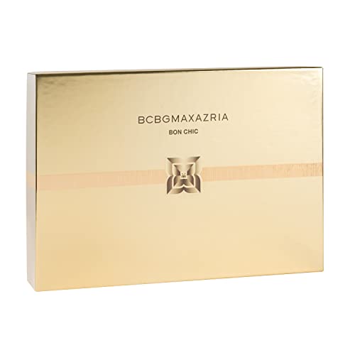 BCBGMAXAZRIA Bon Chic 4 Piece Fragrance Giftset for Women - (3.4oz/100ml EDP Perfume + 3.4oz/100ml Body Lotion + 3.4oz/100ml Shower Gel + 10ml EDP Rollerball)