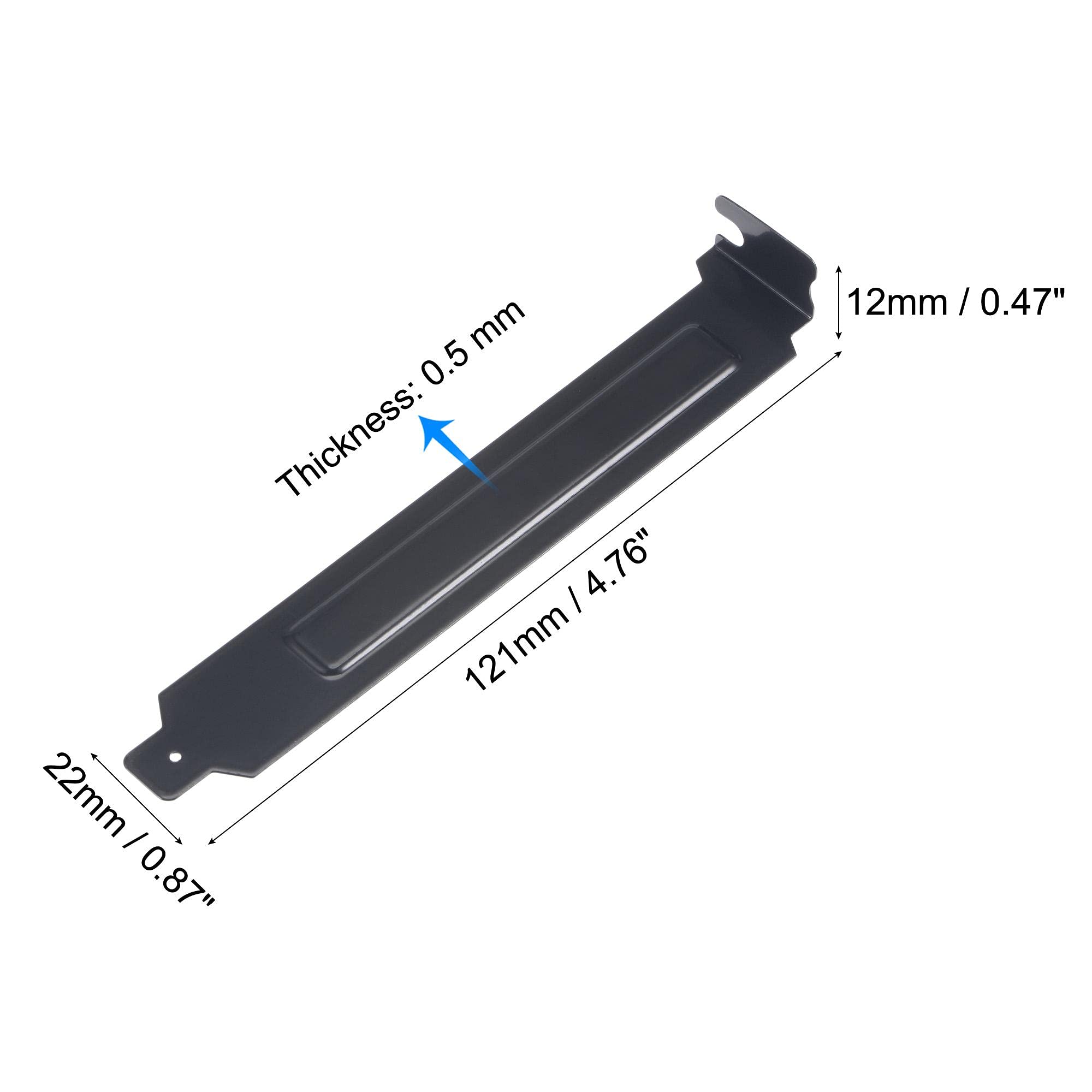 uxcell PCI Slot Covers with Screws for PC Case Dustproof Black 10pcs