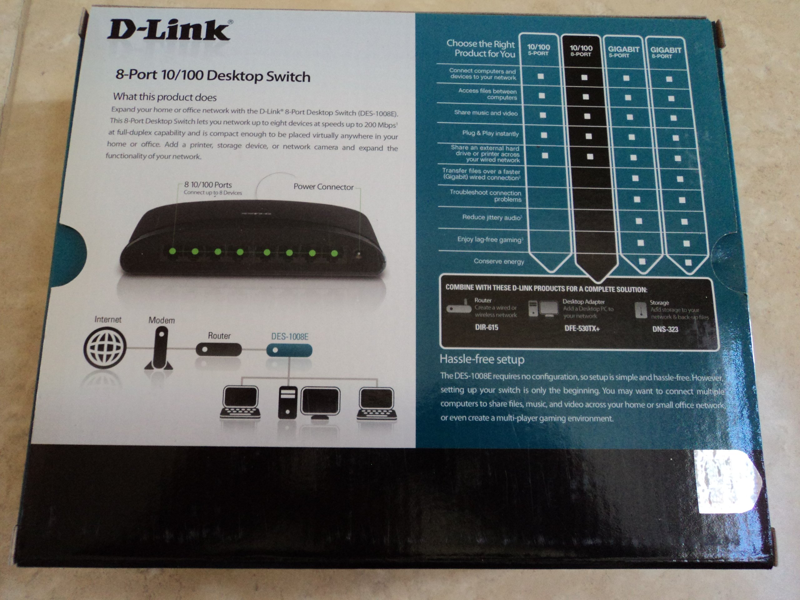 8-Port 10/100 Unmanaged Switch