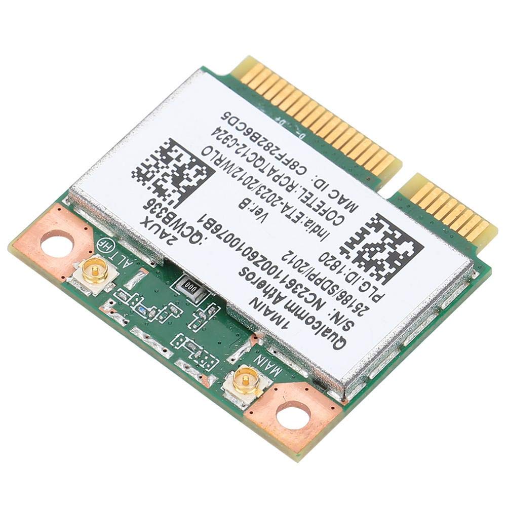 ASHATA Network Card,for Qualcomm AR9565 QCWB335 150M Mini PCI-E Bluetooth Network Card Universal, 2.4G Bluetooth Network Card for HP/DELL/ACER, etc.