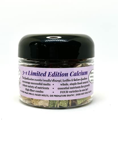 3-1 Limited Edition Calcium Tablets for Shrimp/Snails (Nutrition+Immunity+Protein) - KatsAquatics - 1.7 oz