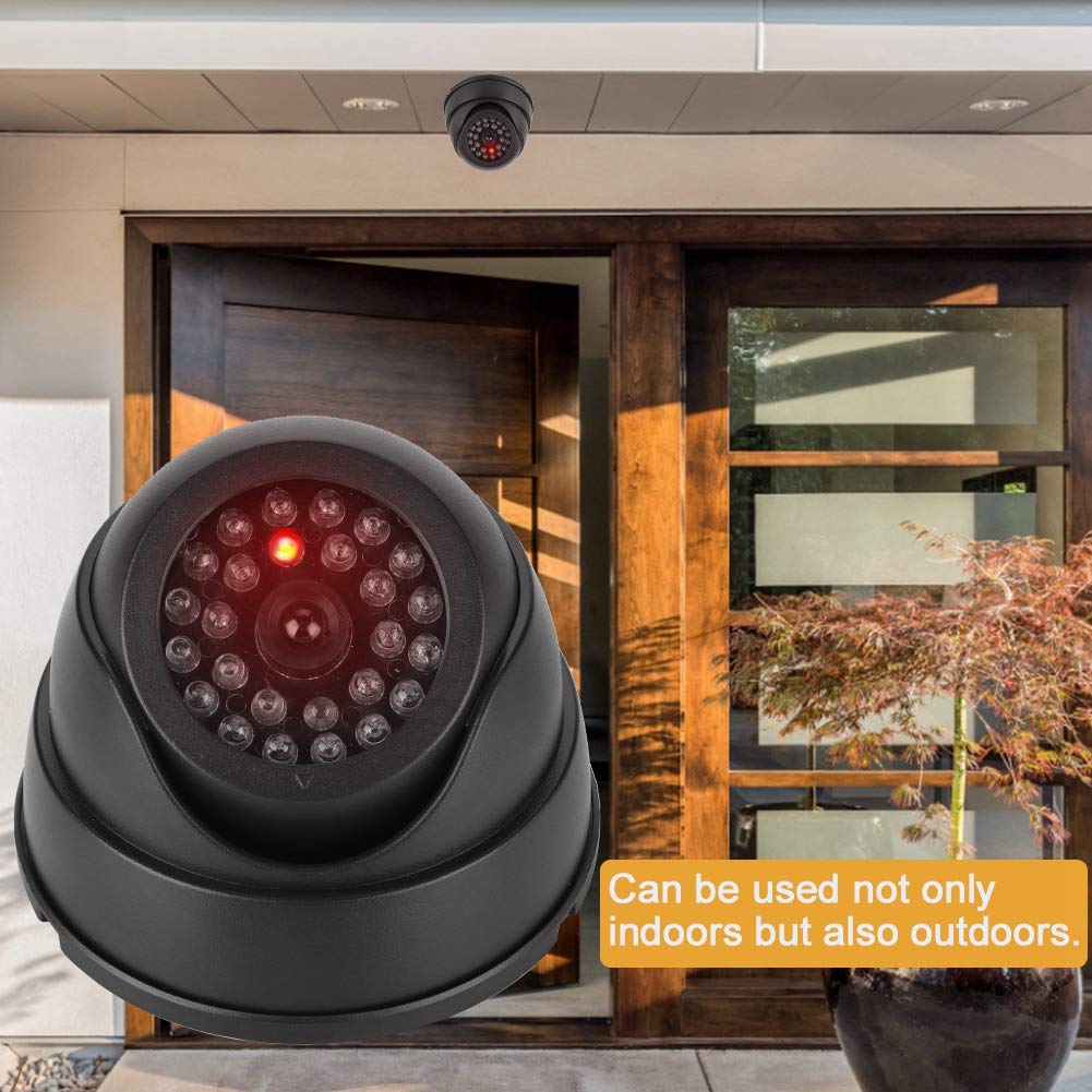 Dustproof Dummy Camera, with 30pcs IR LEDs Dummy Dome Camera, for Home Outdoor Security Camera Business Use
