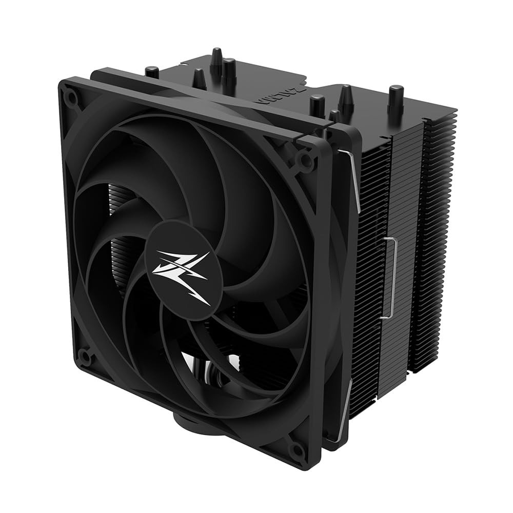 Zalman CNPS 10X Performa Black, Extreme Performance CPU Cooler, LGA1700 Compatible, Powerful 135mm Annular Fan 1500RPM, 75 CFM, 180W TDP, 4 Copper Heat Pipes, STC 8 Thermal Paste Included - Black