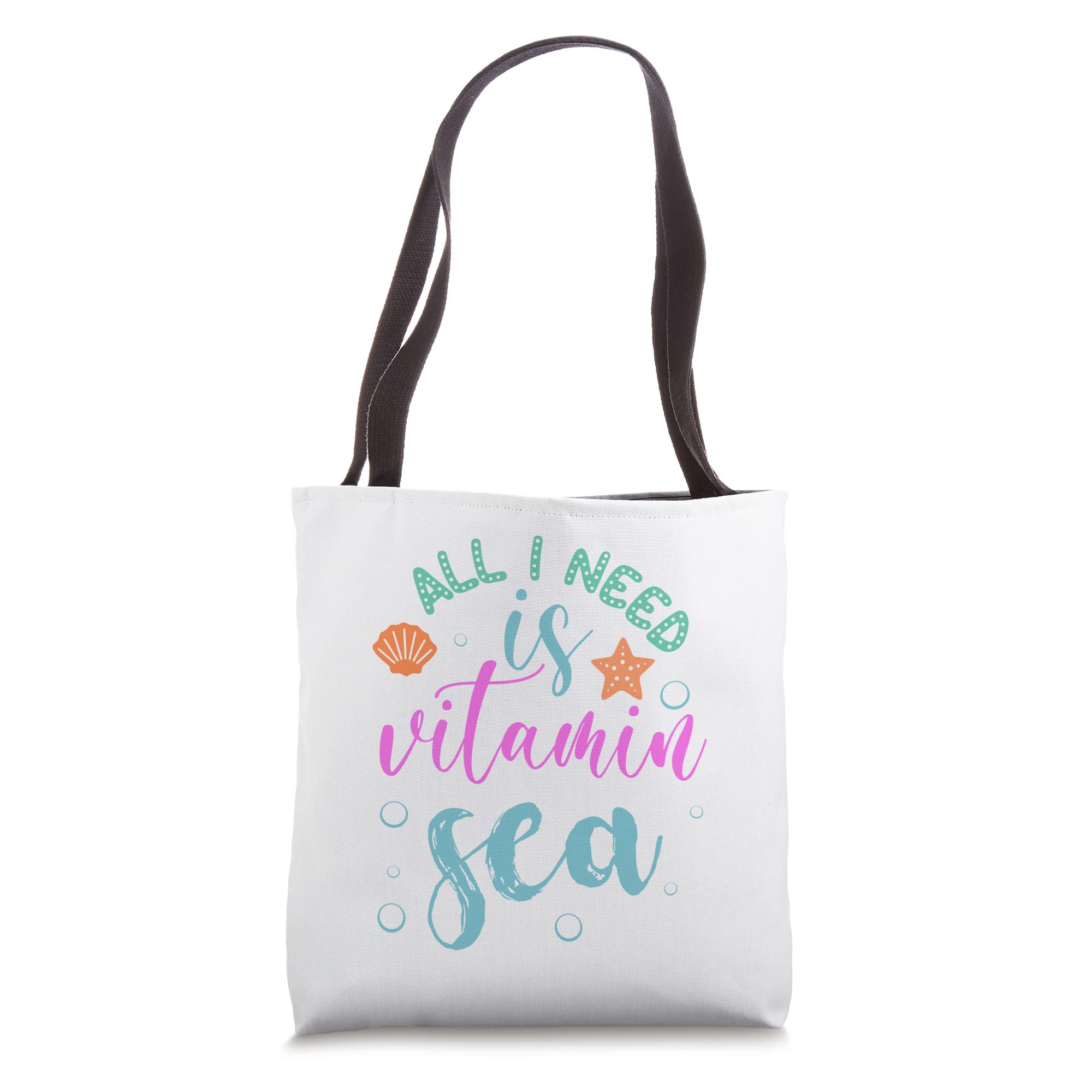 All I need is vitamin sea. Cute Funny Beach Summer Tote Bag