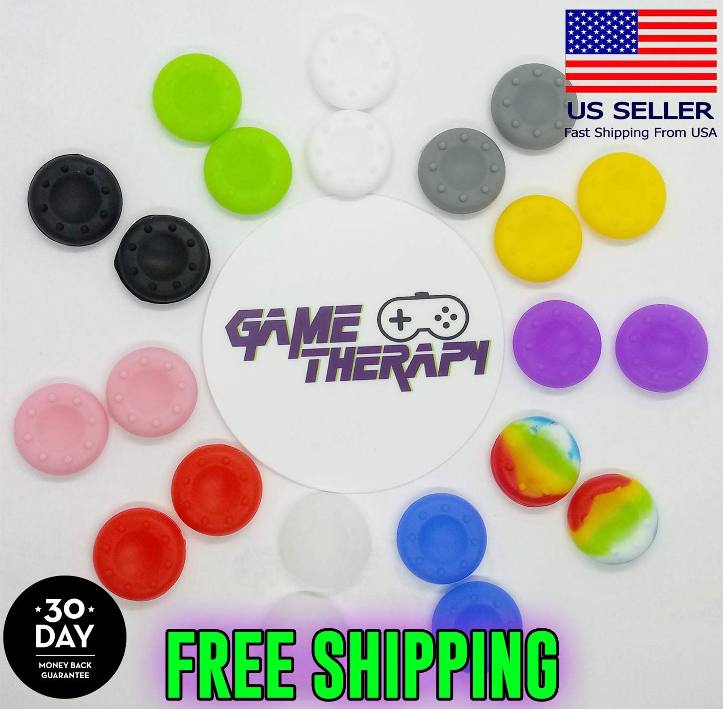 50pcs Controller thumb grip joystick cover cap
