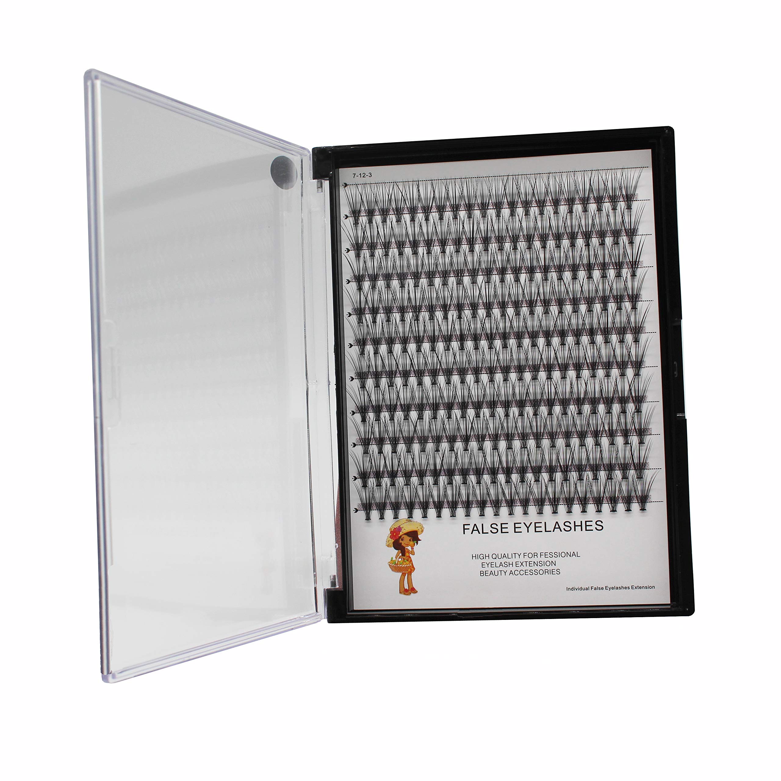 Bodermincer 20D 8-20mm To Choose 8-10-12-14mm MIX/14-16-18-20mm MIX rofessional Makeup Individual Cluster Eyelashes Grafting Fake False Eyelashes Eyelash Extension Individual Eyelash Bunche (20D-14mm)