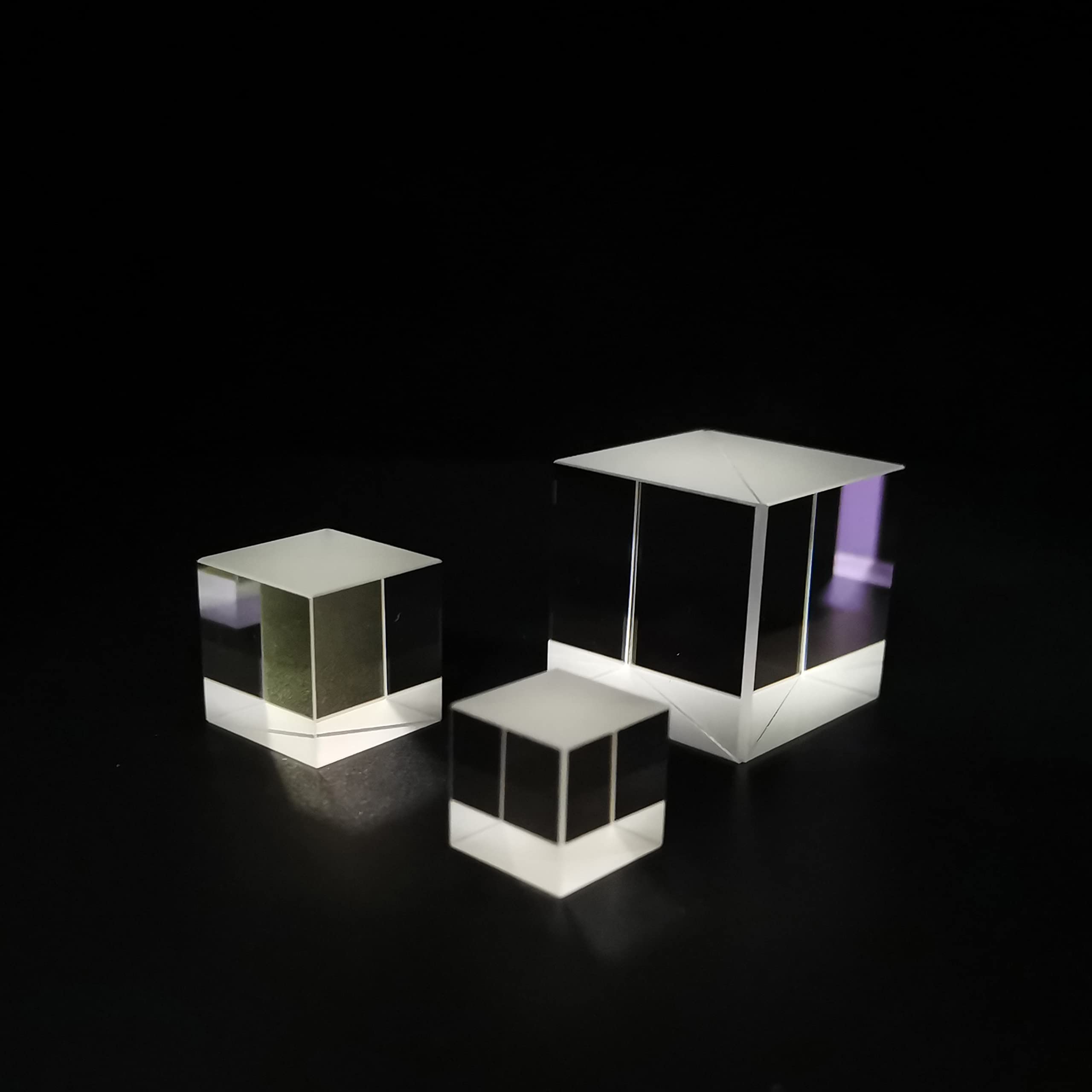 Beam Splitter Prism(BS)Optical Glass NBK7 Dichroic Prism Ratio 50:50,Precision Optical Instrument, Cube 25.4x25.4 x25.4mm Accept Customization