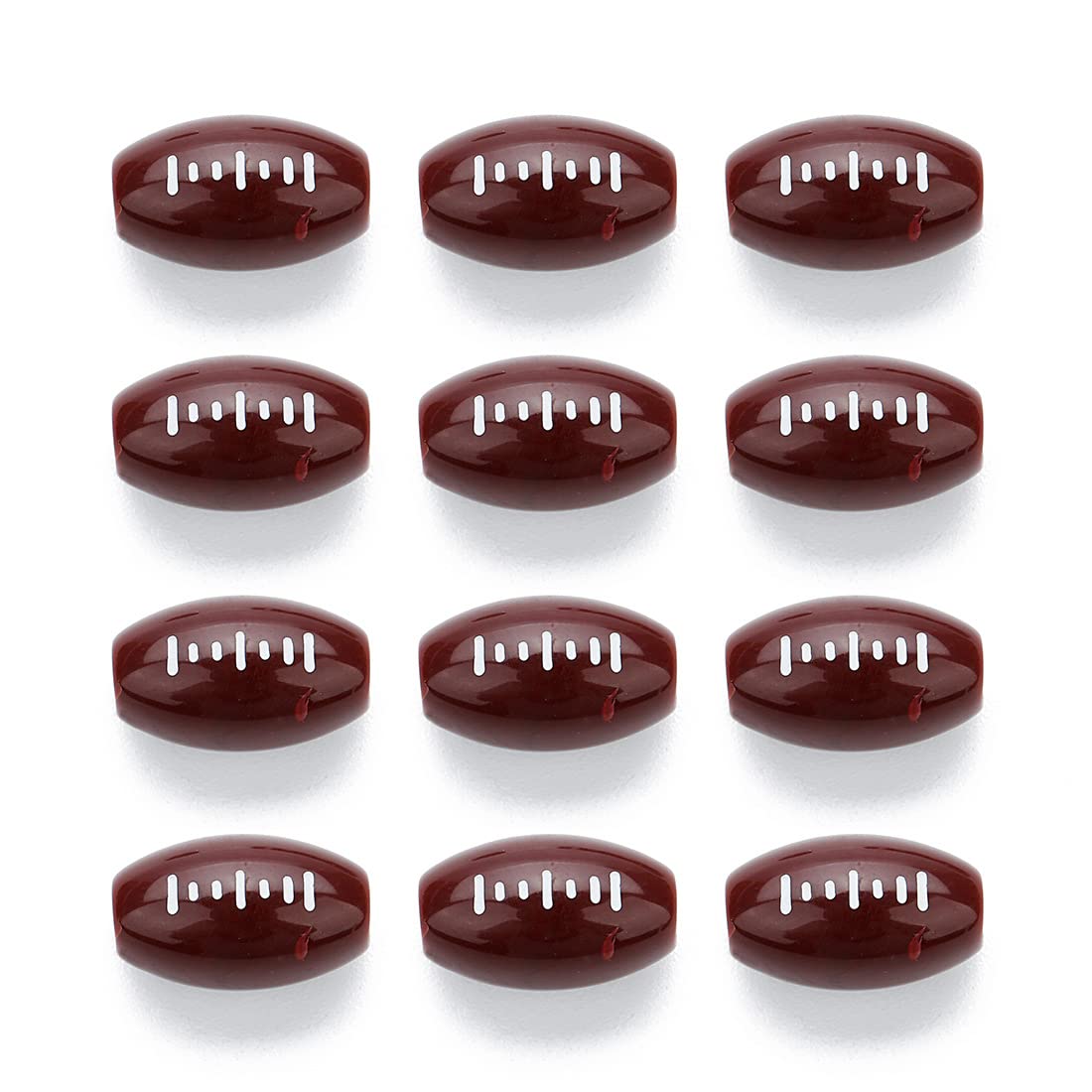 100 Pcs Football Beads 12mm Sports Pony Beads