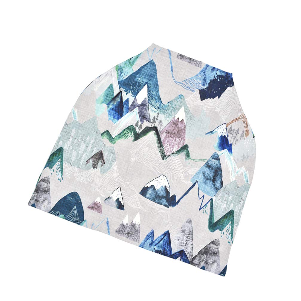 Canopy Cover Breathable Mountain Background Baby Stroller Carseat Cover Shopping Cart Scarf for Baby Breastfeeding