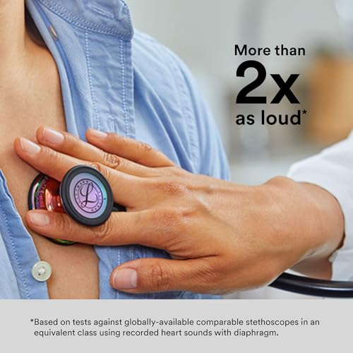 3M Littmann Cardiology IV Diagnostic Stethoscope, 6154, More Than 2X as Loud*, Weighs Less**, Stainless Steel Chestpiece, 27" Navy Blue Tube