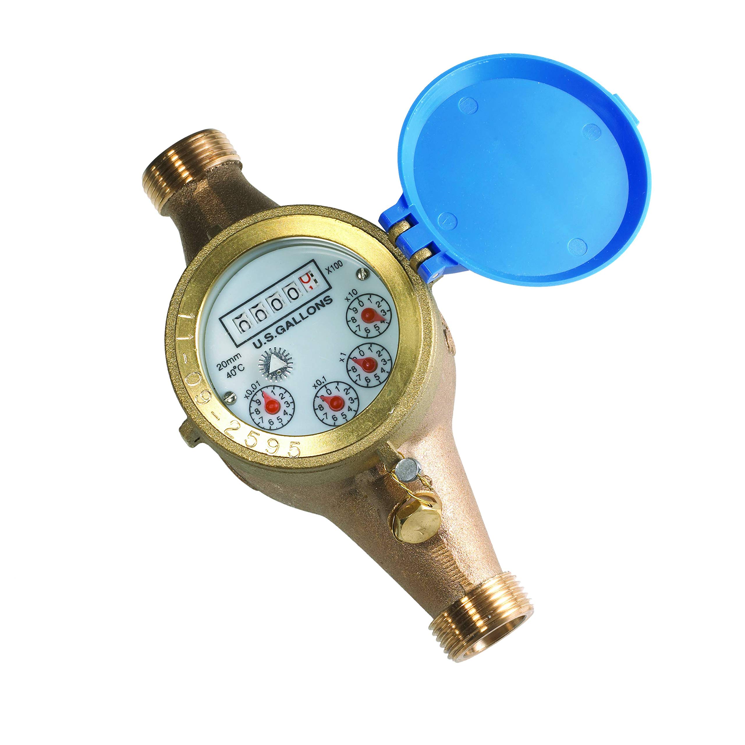 Lead-Free Water Meter Pulser/NSF 5/8" x 3/4" - 40 Pulses/Gallon