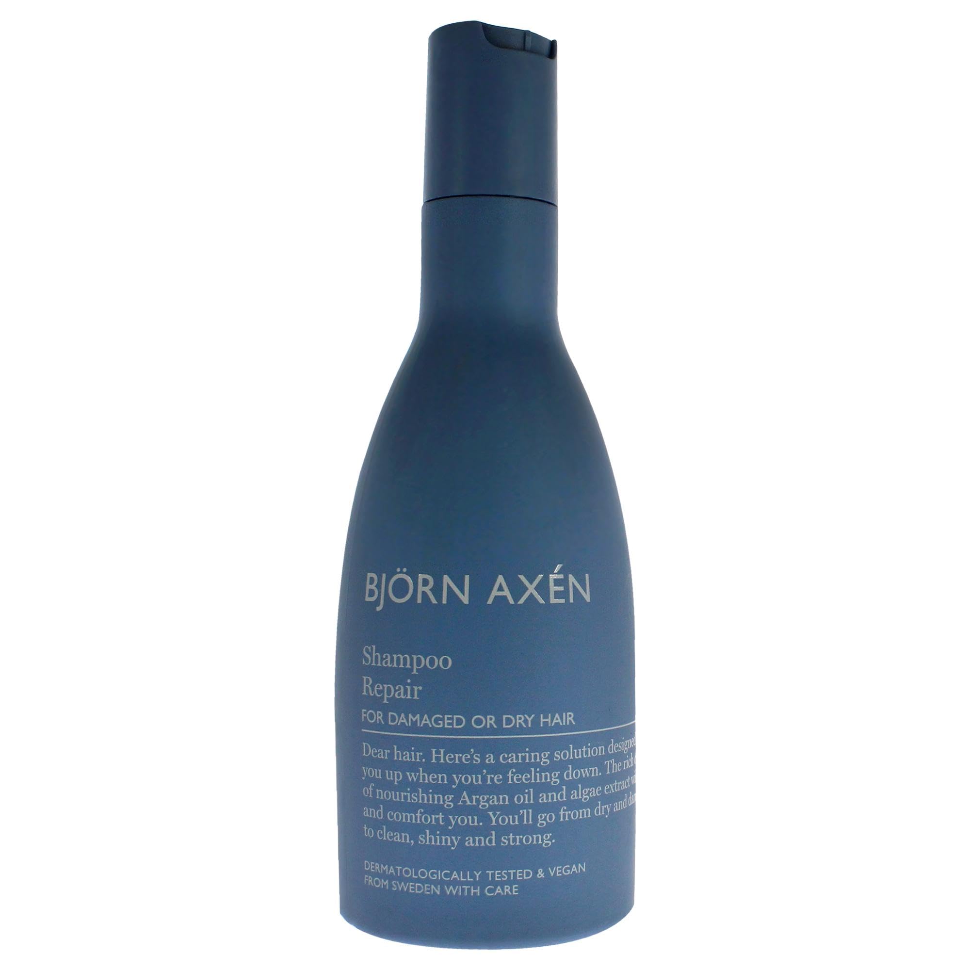 Björn Axén Repair Shampoo - Repairs Dry and Damaged Hair - Enriched with Organic Argan Oil - Strengthens and Hydrates Hair - Leaves Hair Shiny and Renewed - Vegan - Dermatologically Tested - 8.45 oz