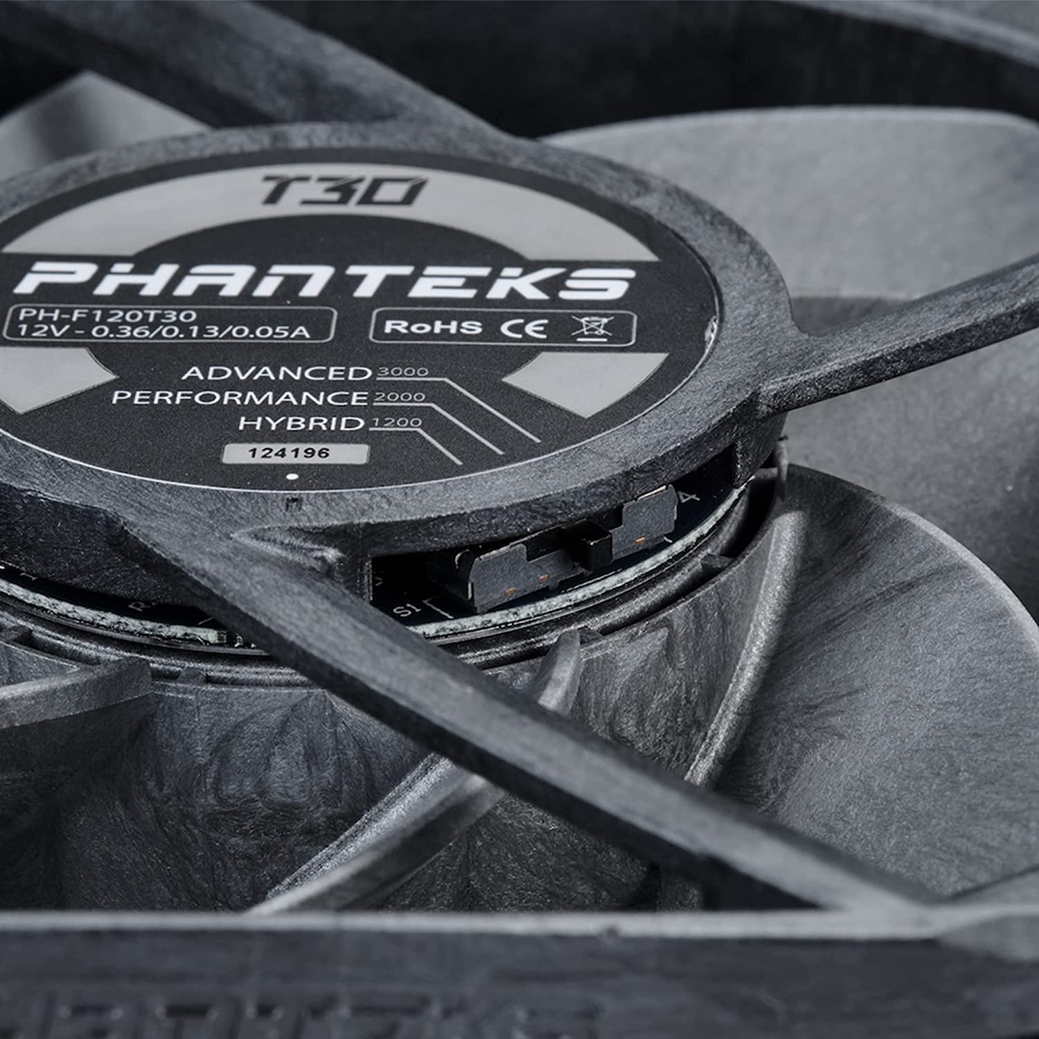 Phanteks (PH-F120T30_BG_3P) T30-120 Fan Triple-Pack, Premium high-Performance Fan, Excellent Sound Quality, 4-pin PWM, Multiple Fan RPM Modes, Black/Grey, 4.72 x 7.36 x 5.98 inches
