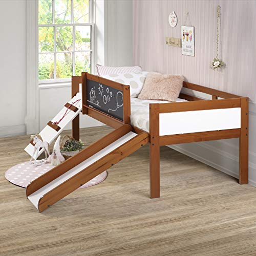 Donco Kids Twin Novelty Art Play Junior Low Loft Espresso
