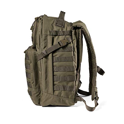 5.11 Tactical Backpack – Rush 24 2.0 – Military Molle Pack, CCW and Laptop Compartment, 37 Liter, Medium, Style 56563, Ranger Green
