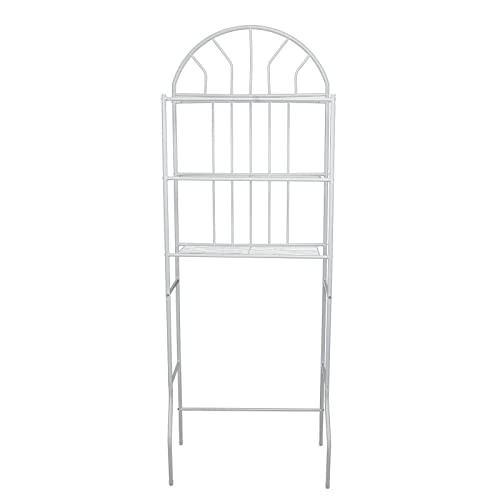3-Shelf Bathroom Organizer Over The Toilet Storage, 3-Tier Over The Toilet Bathroom Shelf, Bathroom Space Saver Organizer Rack, Freestanding Above Toilet Stand for Bathroom, Restroom, Laundry